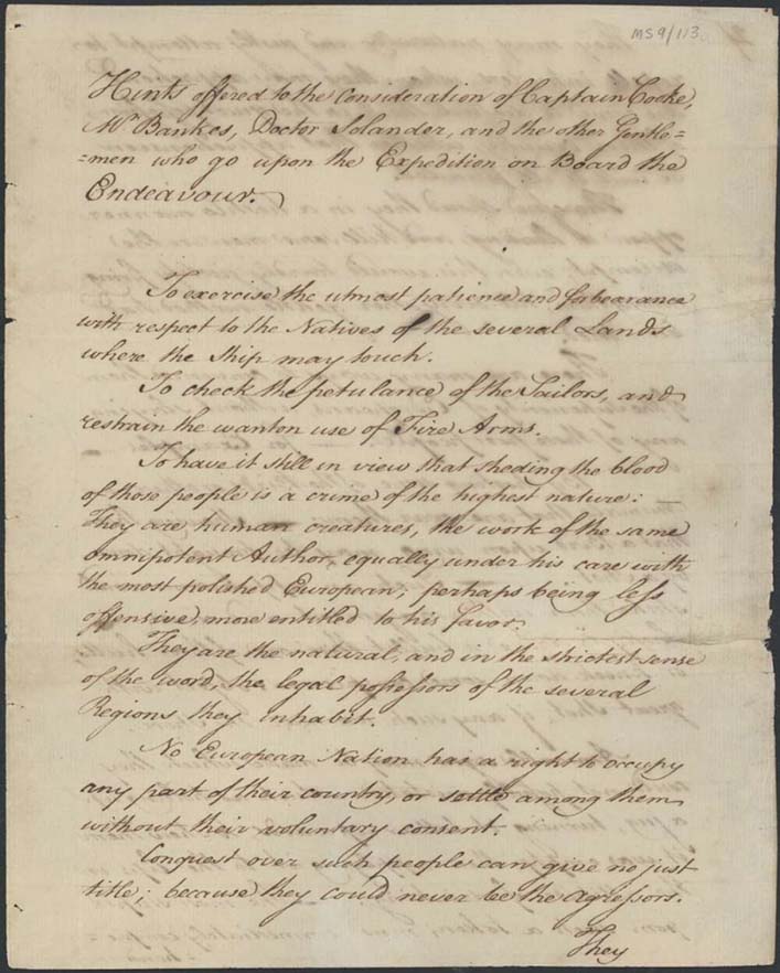 Hints offered to the consideration of Captain Cook | National Library ...