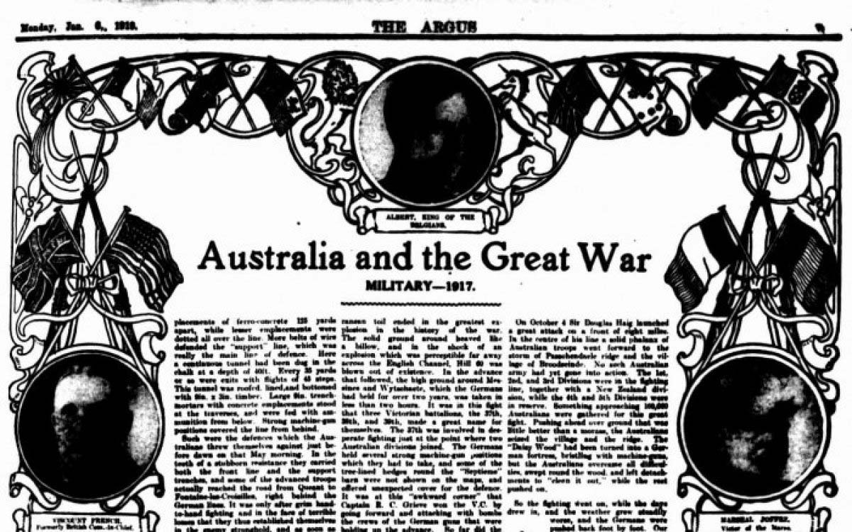 World War 1: 1918 | National Library of Australia (NLA)