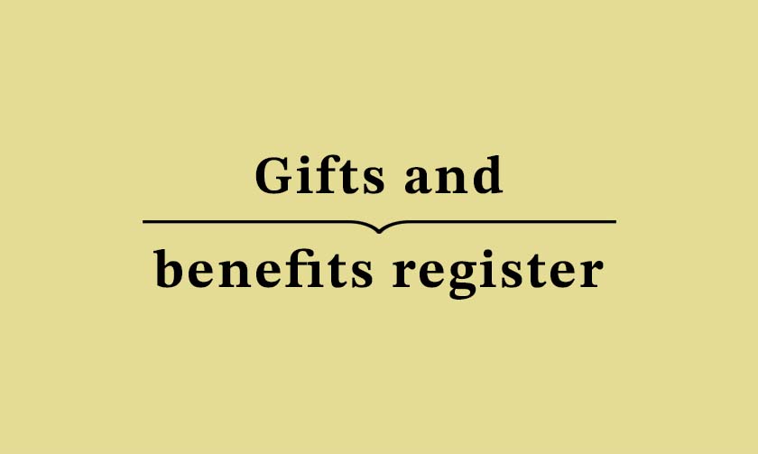 Gifts and benefits register | National Library of Australia (NLA)